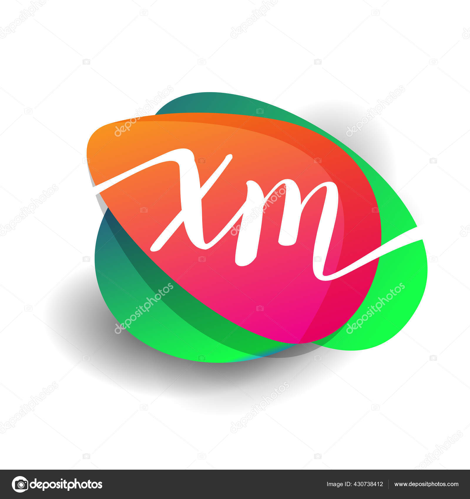 Letter Logo Colorful Splash Background Letter Combination Logo Design ...