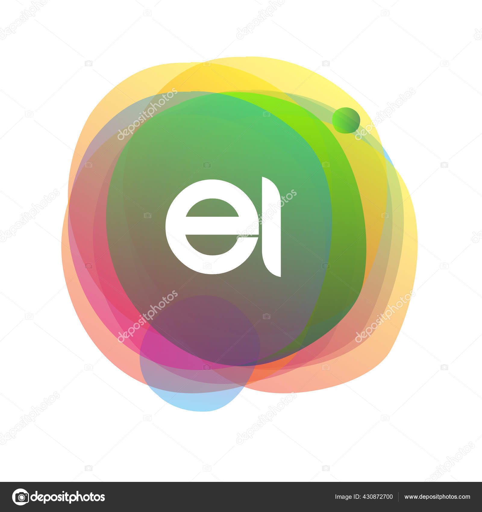 Letter Logo Colorful Splash Background Letter Combination Logo Design ...