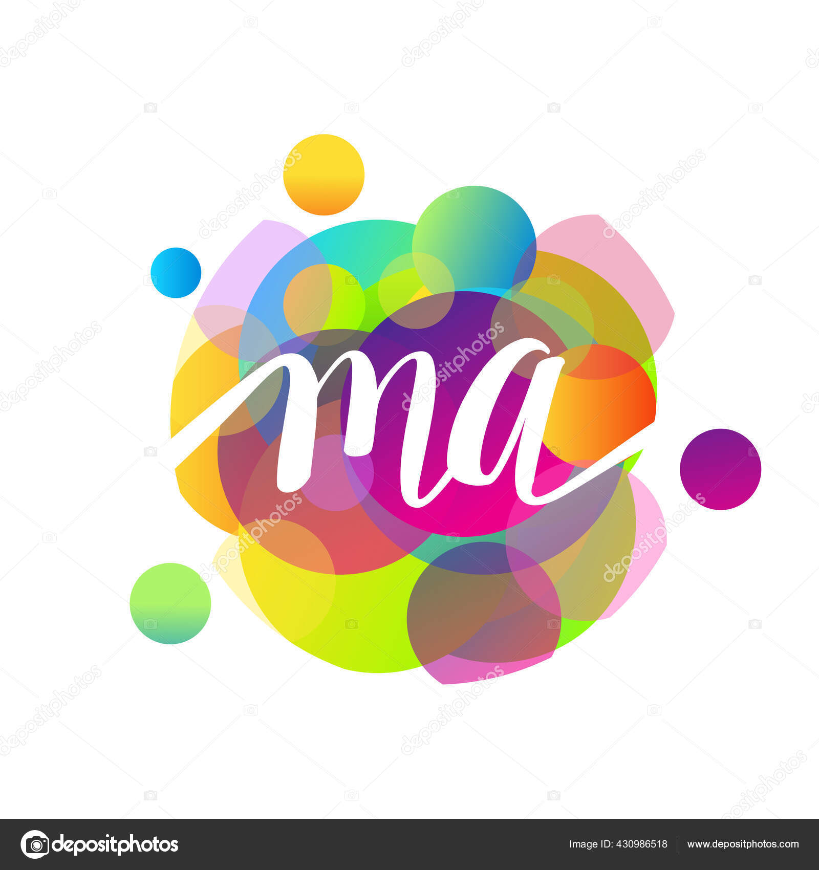 Letter Logo Colorful Splash Background Letter Combination Logo Design ...