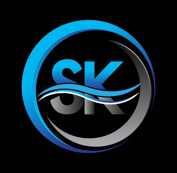 S K Name Logo