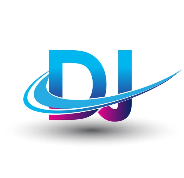 Dj letra logo imágenes de stock de arte vectorial | Depositphotos
