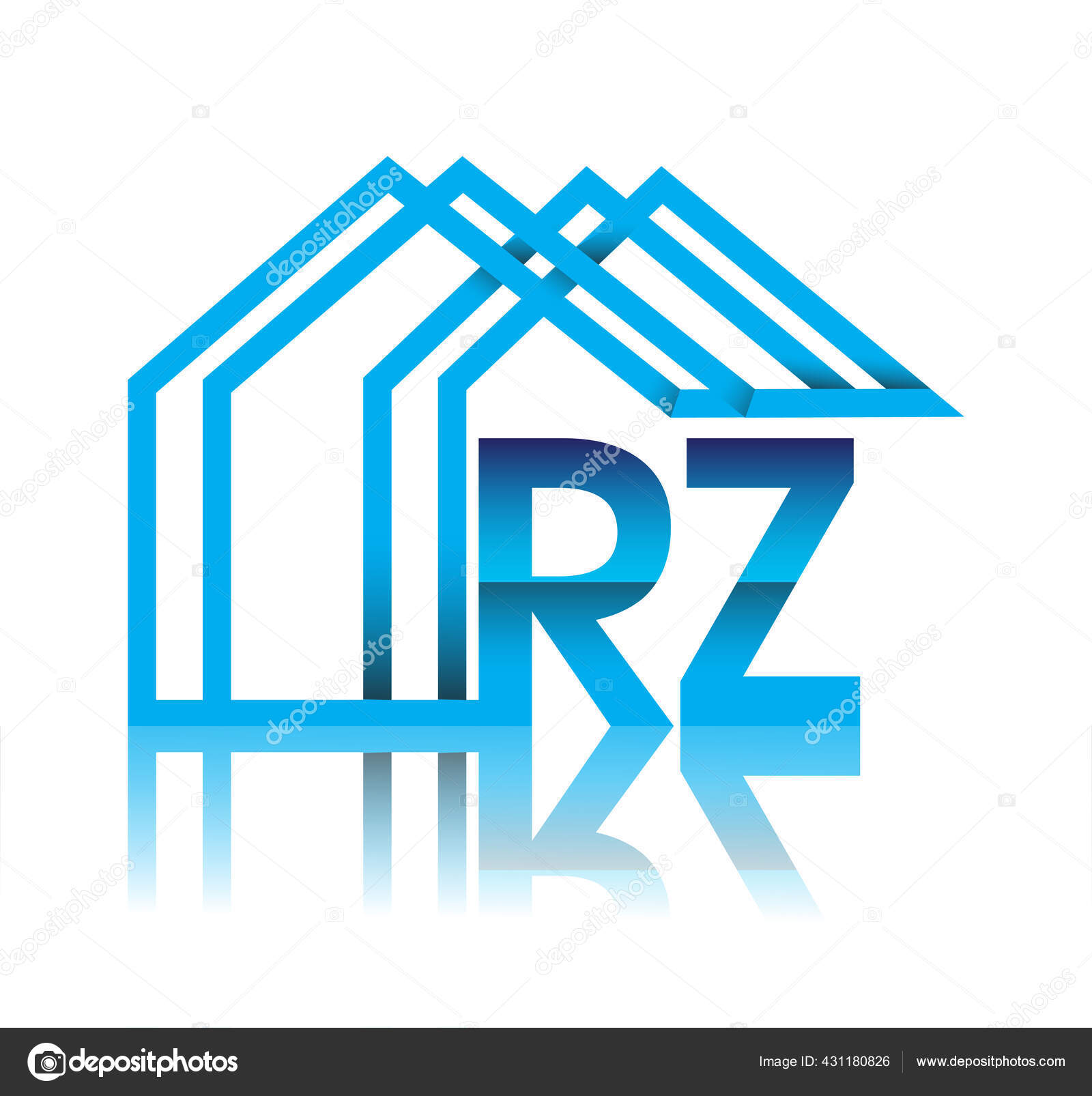Initial Logo House Icon Business Logo Property Developer Stock Vector ...