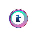 Stylization of abbreviation "IT" (information technology) Stock Vector ...