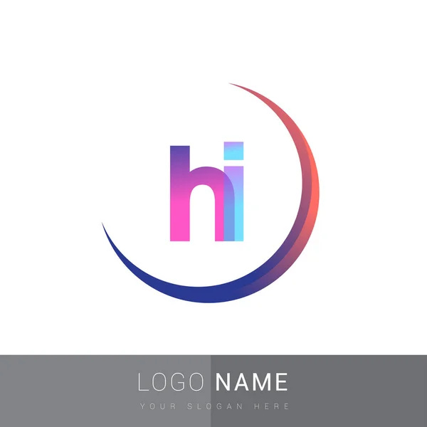 Hi logo design Stock-Vektorbilder | Depositphotos