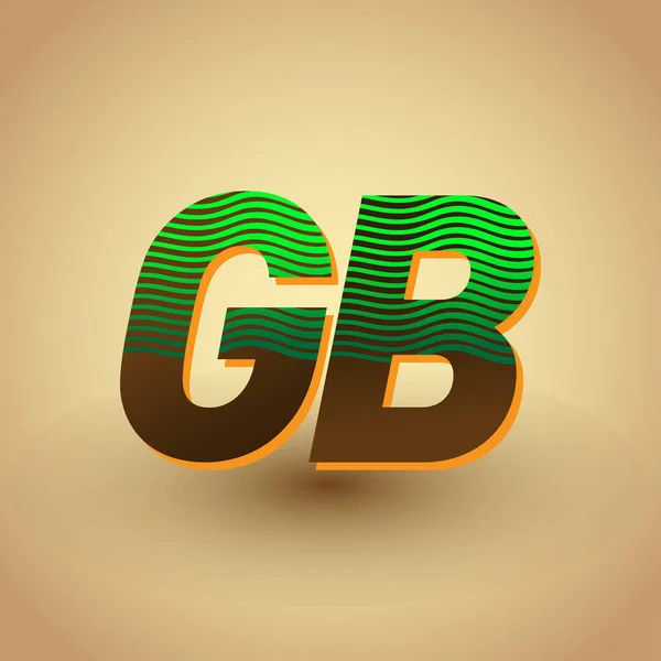 Glb letter imágenes de stock de arte vectorial | Depositphotos