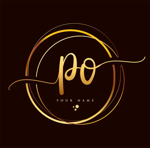 Po initials Vector Art Stock Images | Depositphotos