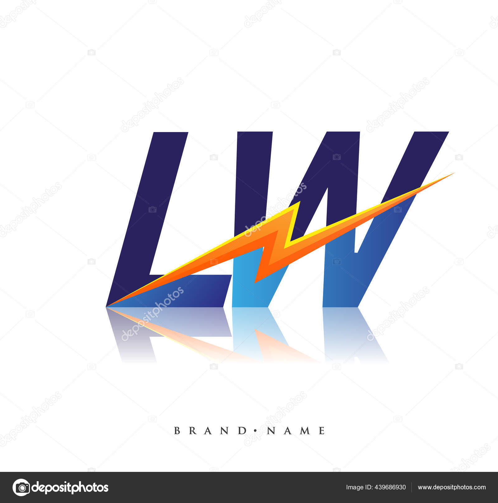 Letter Logo Lightning Icon Letter Combination Power Energy Logo Design ...