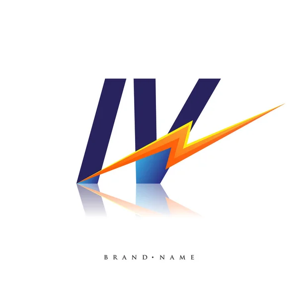 Letter Logo Lightning Icon Letter Combination Power Energy Logo Design ...