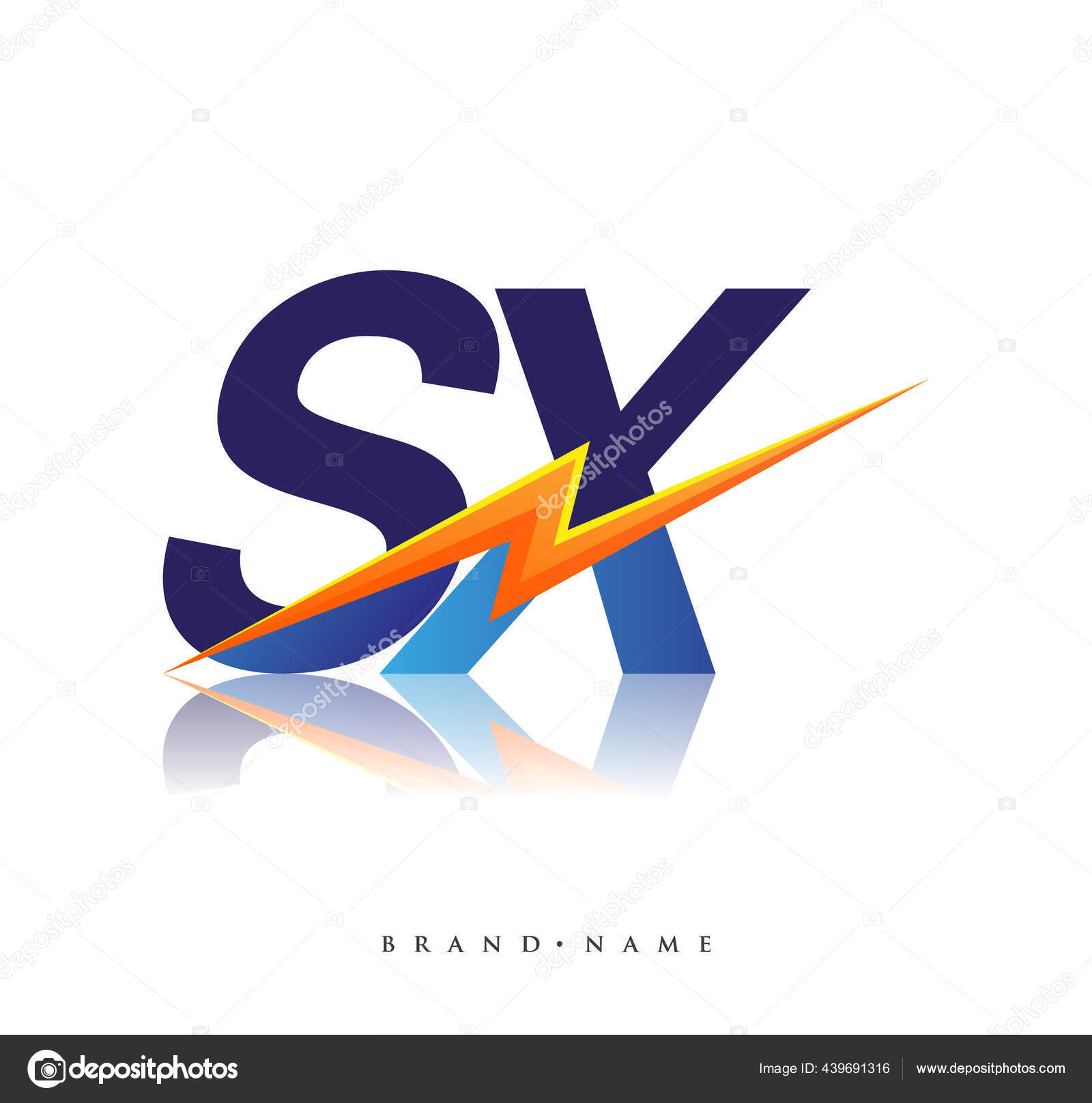 Letter Logo Lightning Icon Letter Combination Power Energy Logo Design ...