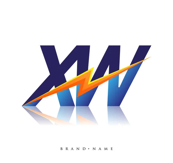 Letter Logo Lightning Icon Letter Combination Power Energy Logo Design ...