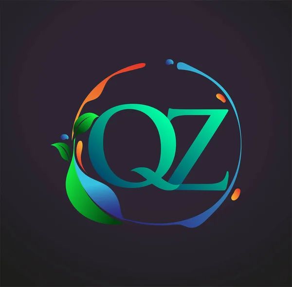 Initial Letter Nature Elements Logo Colorful Nature Environment Logo ...