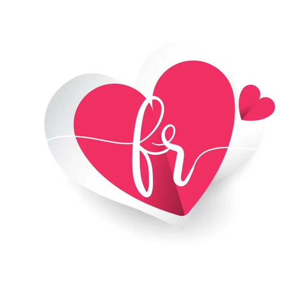 Letter R In Heart Shape