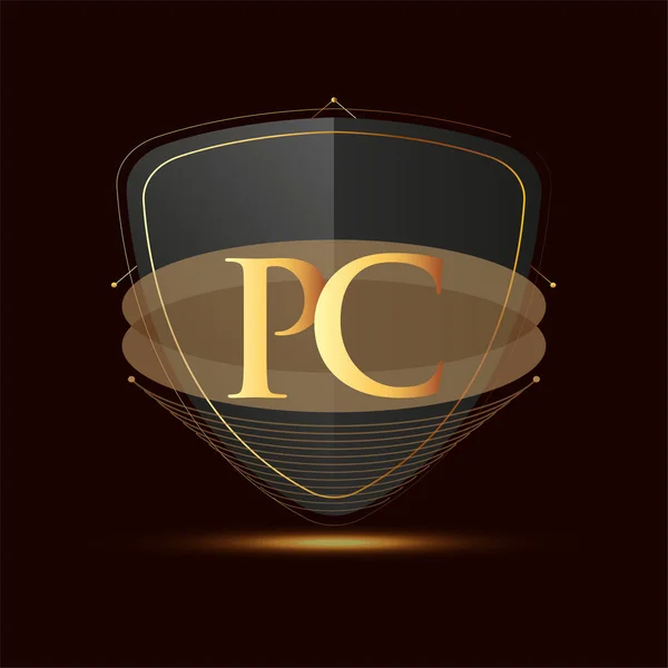 Pc logo imágenes de stock de arte vectorial | Depositphotos