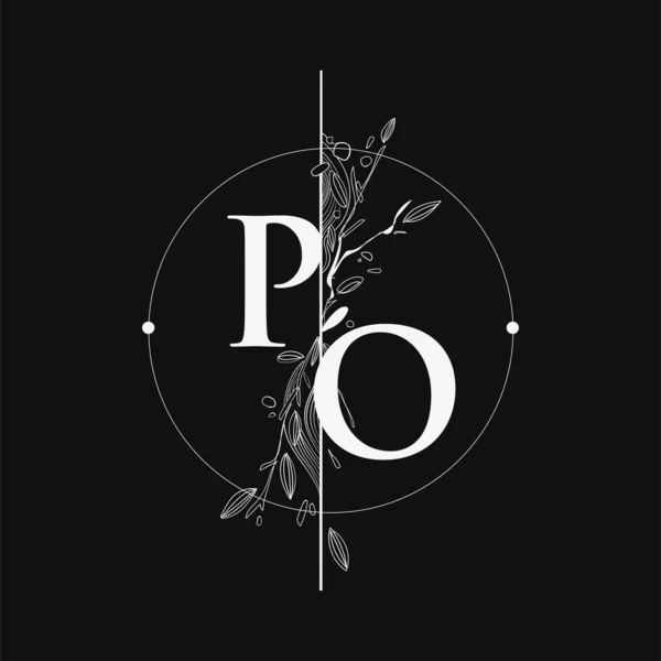 Po initials Vector Art Stock Images | Depositphotos