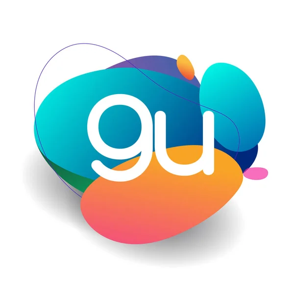 Logo lettre gu Vector Art Stock Images | Depositphotos