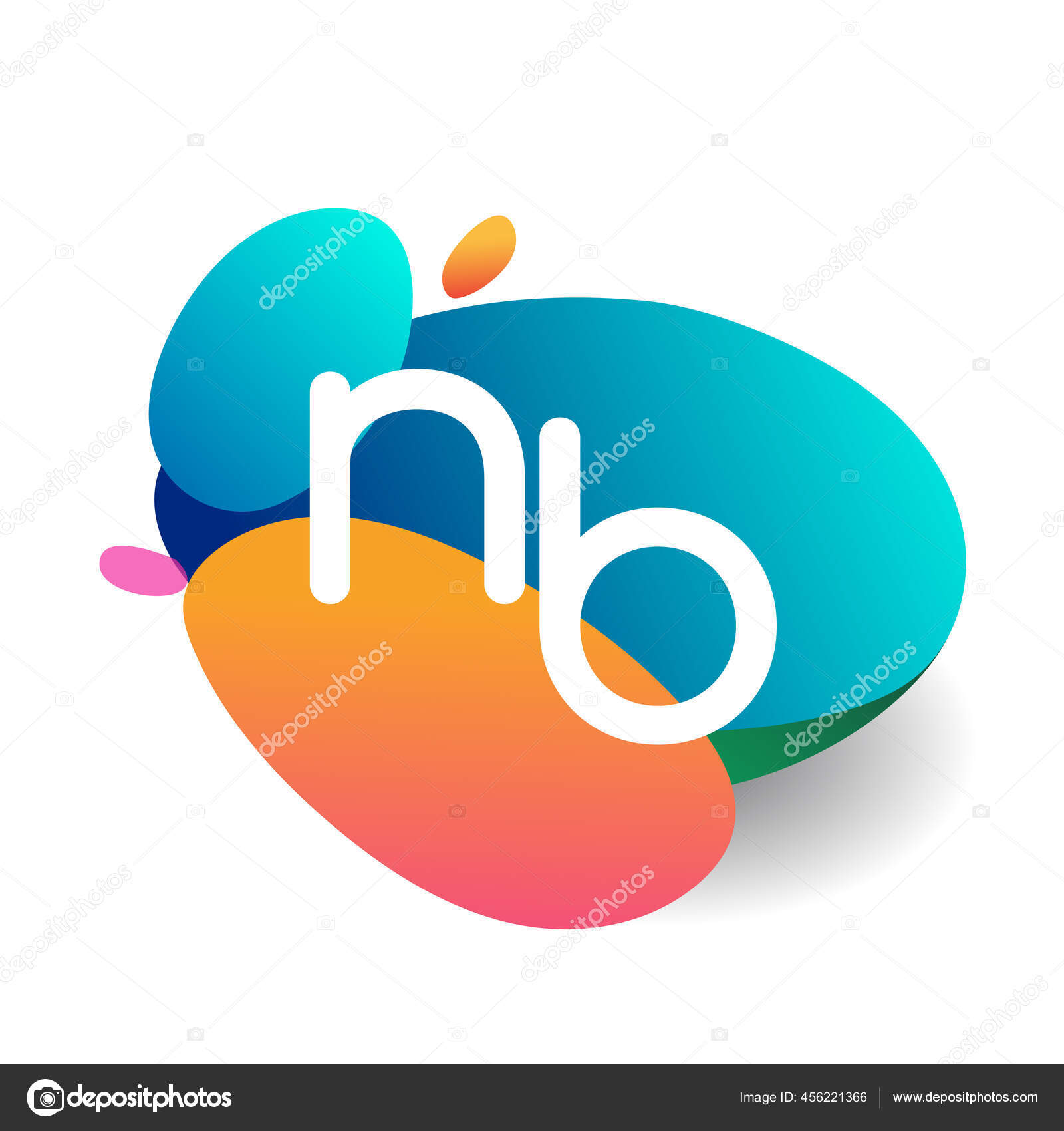 Letter Logo Colorful Splash Background Letter Combination Logo Design ...