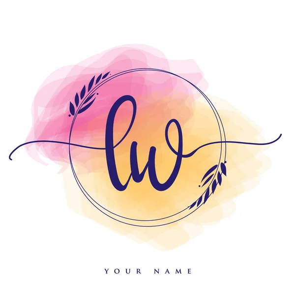 Lw initial Vector Art Stock Images | Depositphotos