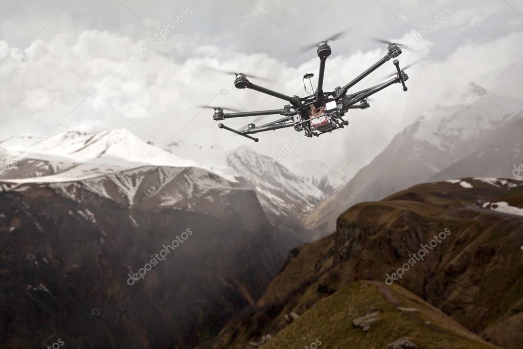 Octocopter, copter, drone — Stock Photo © seregalsv #93581576