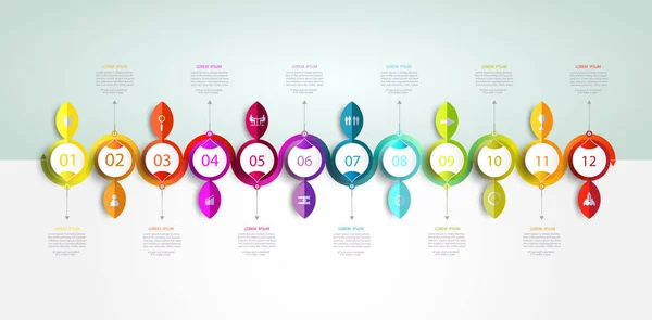 Abstract Infographics Number Template Set Option Step Business Concept ...