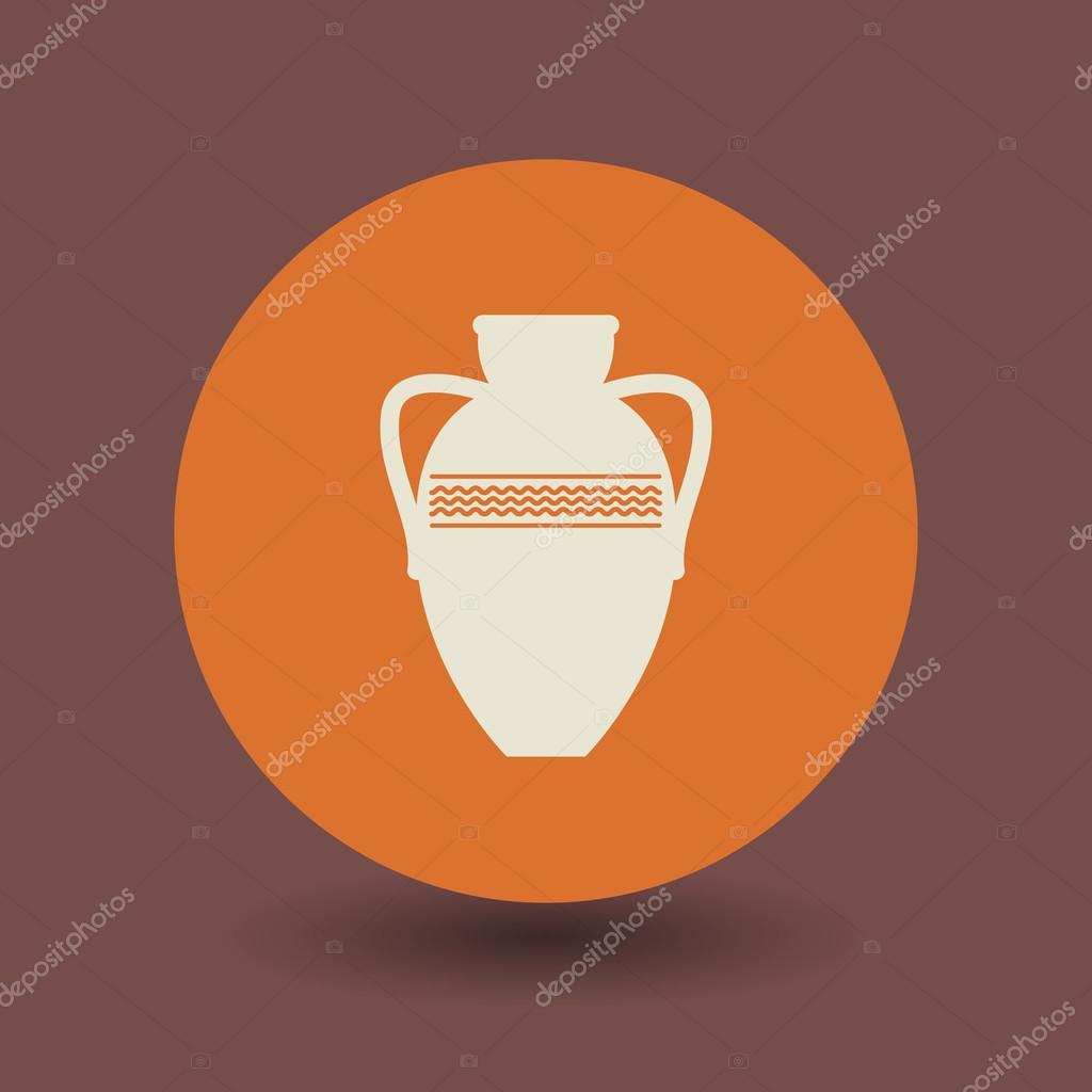 Antique amphora symbol Stock Vector Image by ©_fla #60607619