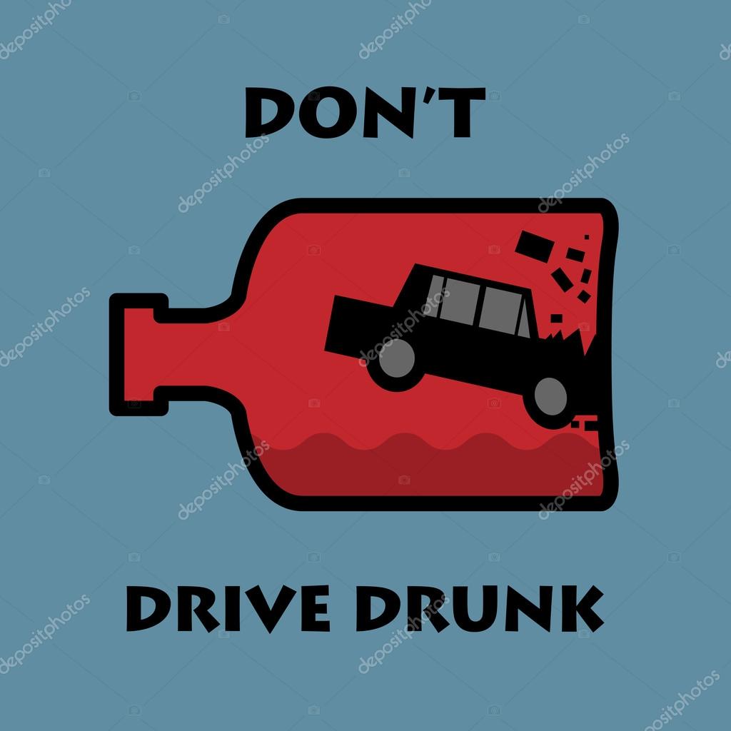 Don't drive drunk — Stock Vector © _fla #62587713