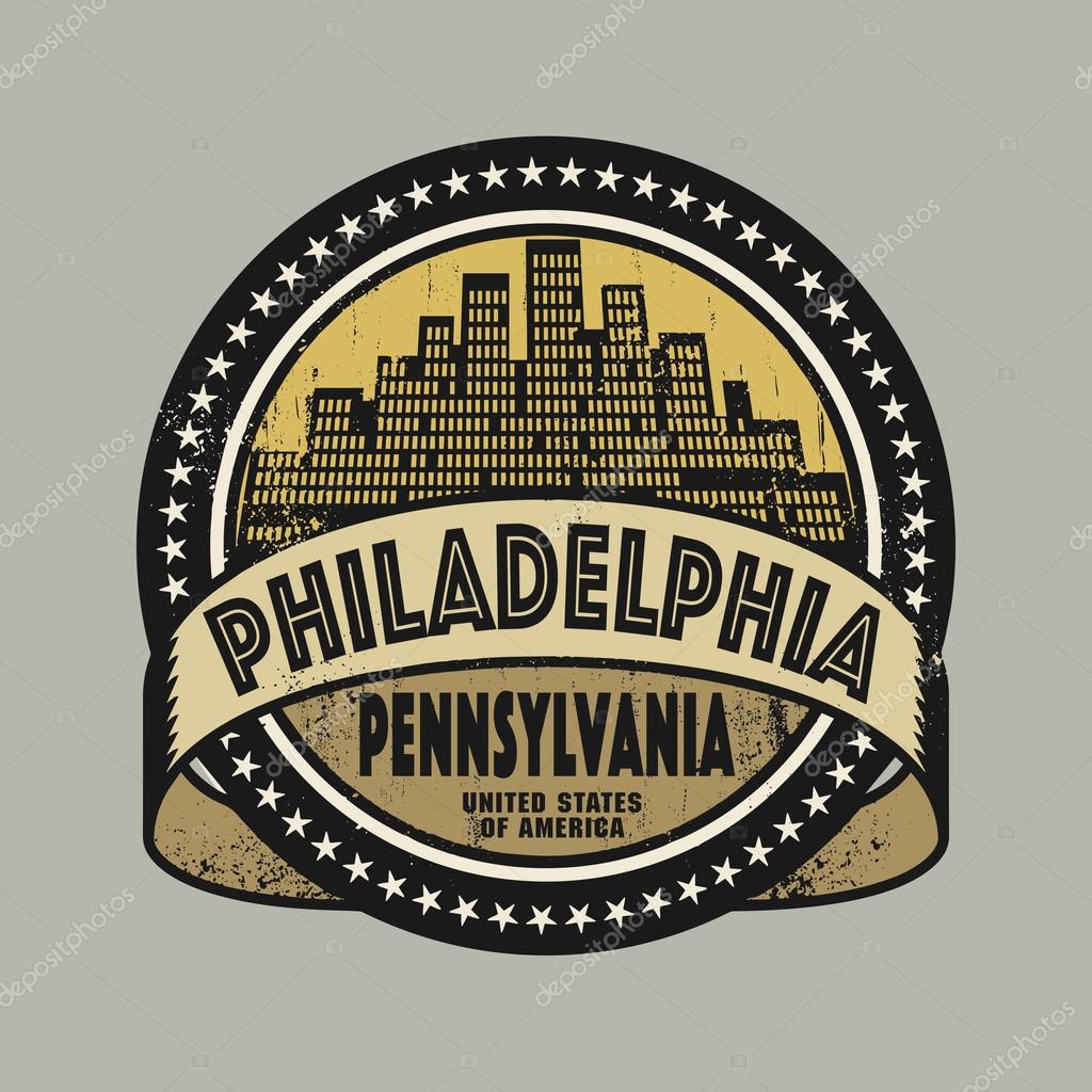 Grunge rubber stamp with name of Philadelphia, Pennsylvania Stock ...