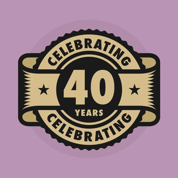 Celebrating 40 years Vector Art Stock Images | Depositphotos