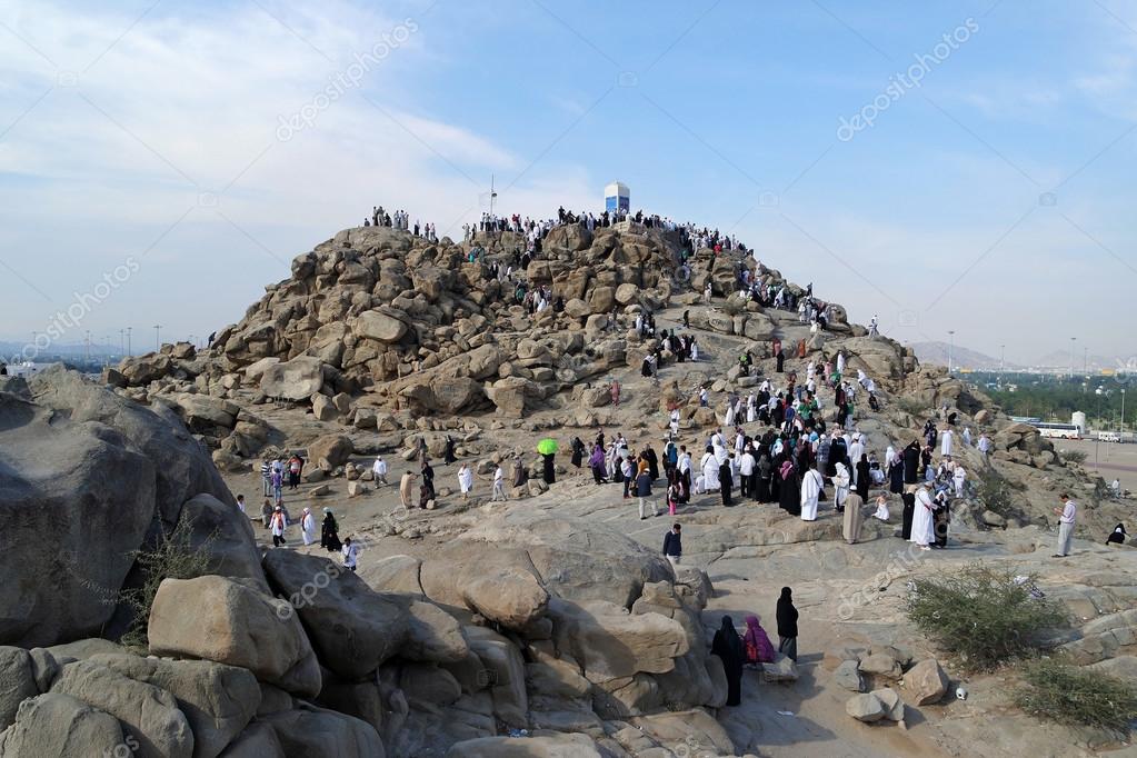 Mount Arafat van barmhartigheid (Jabal Rahmah) – Redactionele stockfoto ...