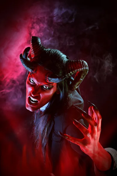 ᐈ Devil face makeup stock pictures, Royalty Free devil face images ...