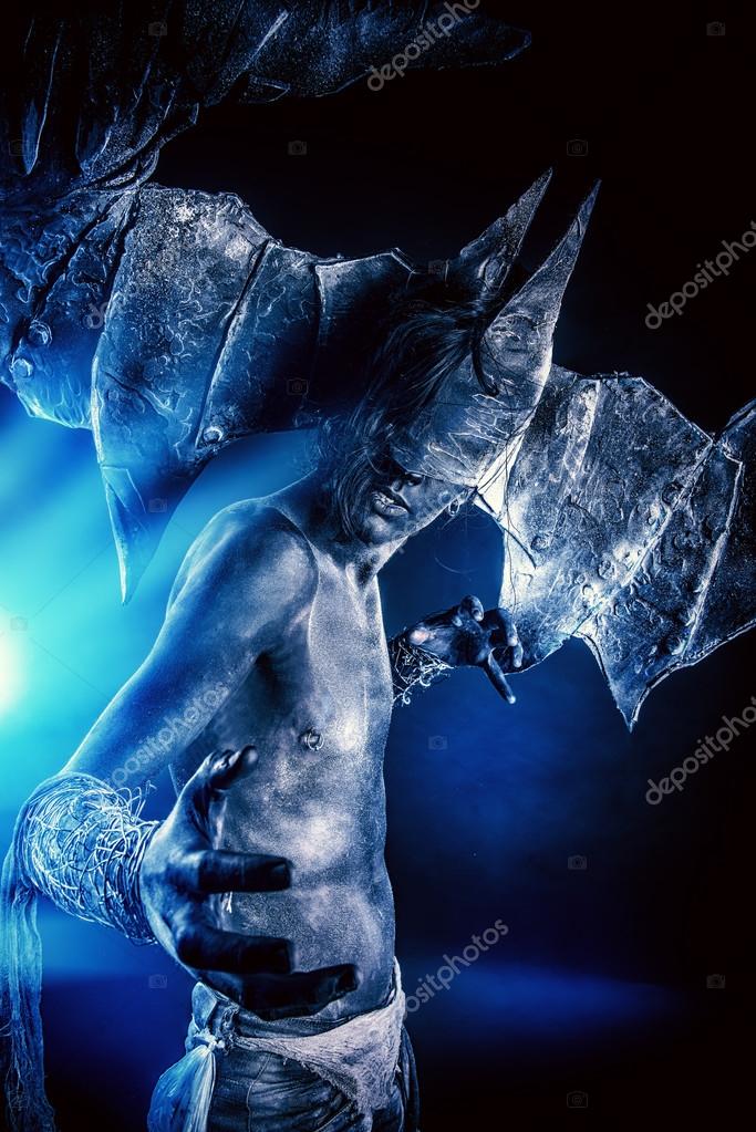 Horned devil Art project — Stock Photo © prometeus #87398862