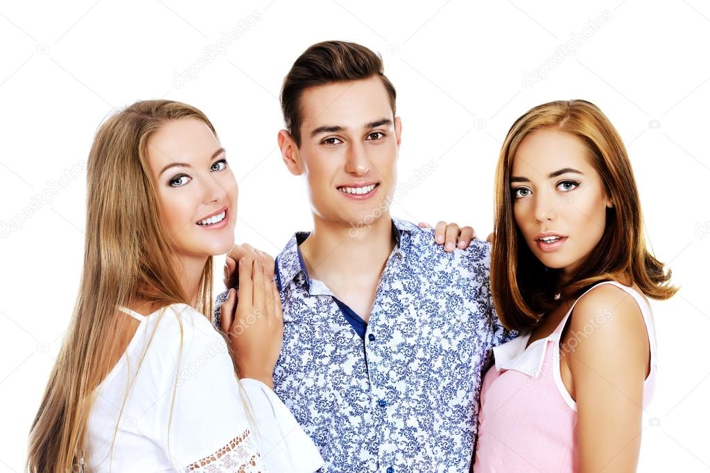 Three young people — Stock Photo © prometeus #88867948