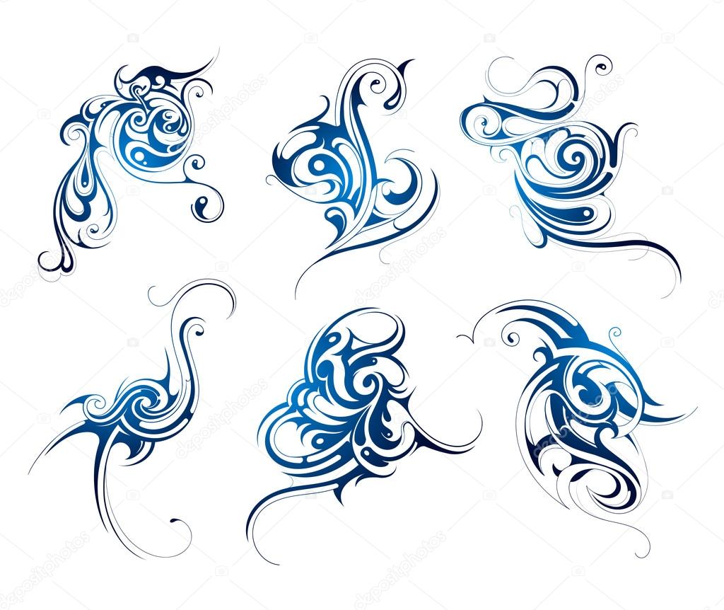 Water swirls Stock Vector by ©akv_lv 58970703
