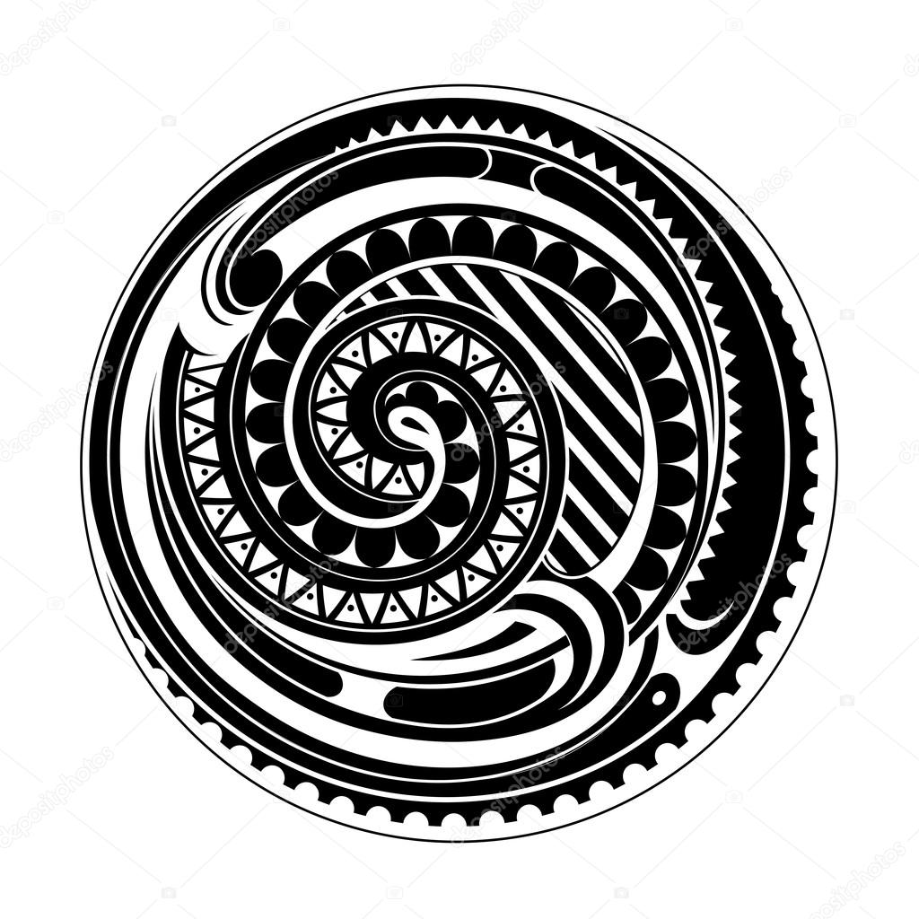 Maori circle tattoo Stock Vector by ©akv_lv 87176296