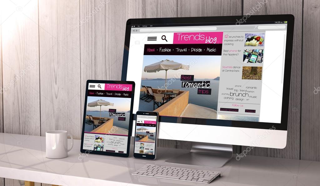 Digital devices on table — Stock Photo © georgejmclittle #91267466