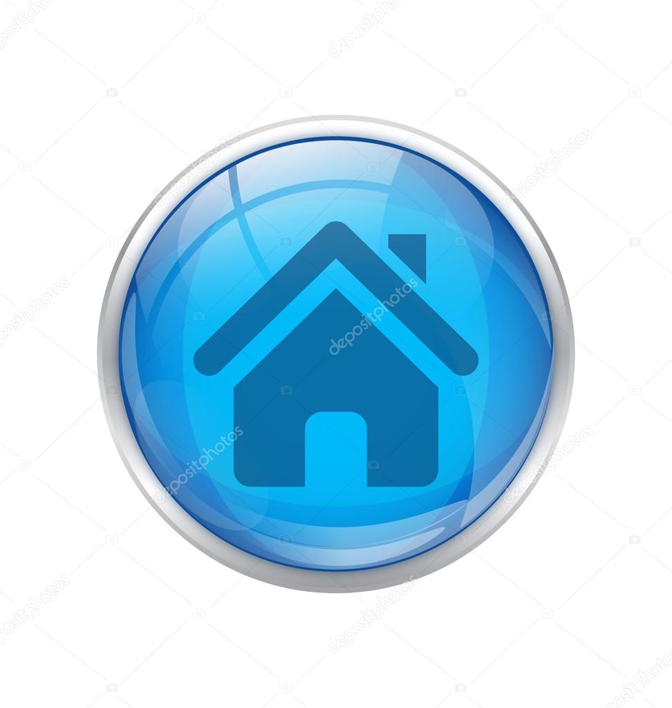 Bouton home bleu Vecteur par ©baser 94939428