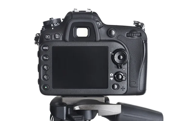 DSLR camera back view white isolated Stock Photo by ©ryzhov 64991277