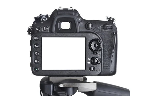 DSLR camera back view white isolated Stock Photo by ©ryzhov 64991277