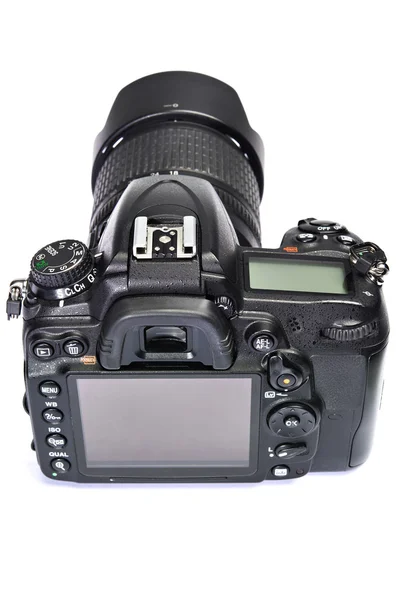 DSLR camera back view white isolated Stock Photo by ©ryzhov 64991277