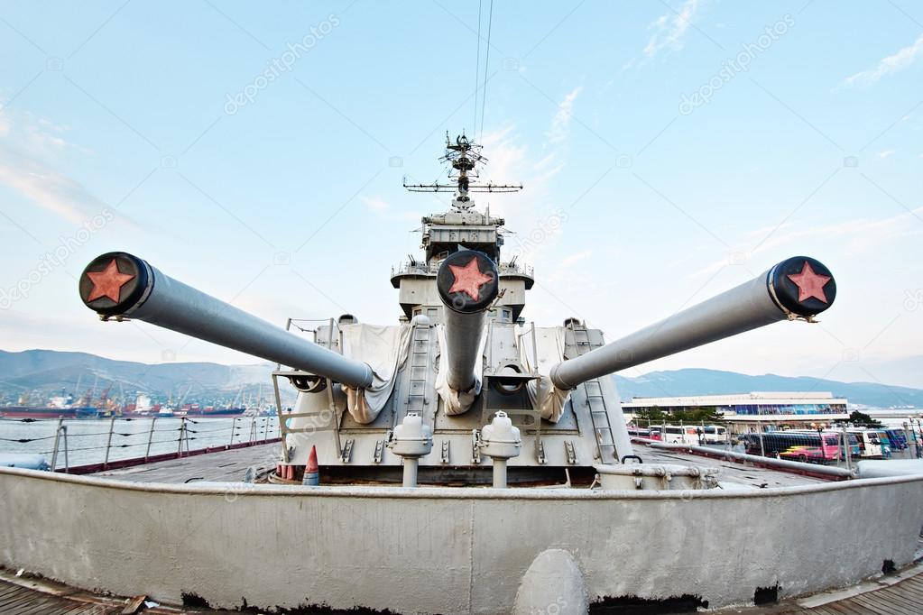Three-gun turret installation of the main fire MK-5 bis 152 mm o Stock ...