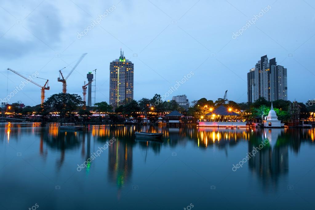 Colombo skyline at night Stock Photo by ©surangastock 78028048