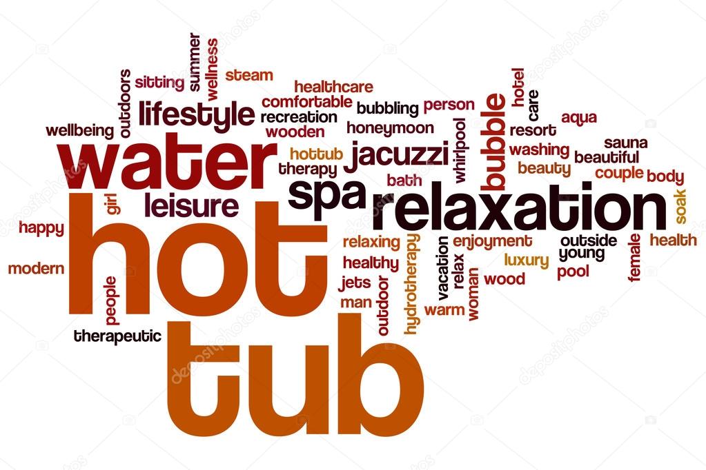 Hot tub word cloud Stock Photo by ©ibreakstock 100465624