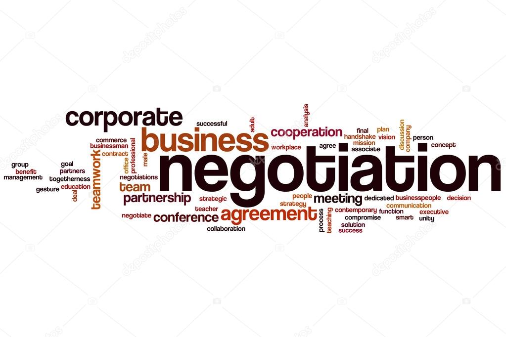 Negotiation word cloud — Stock Photo © ibreakstock #102902998