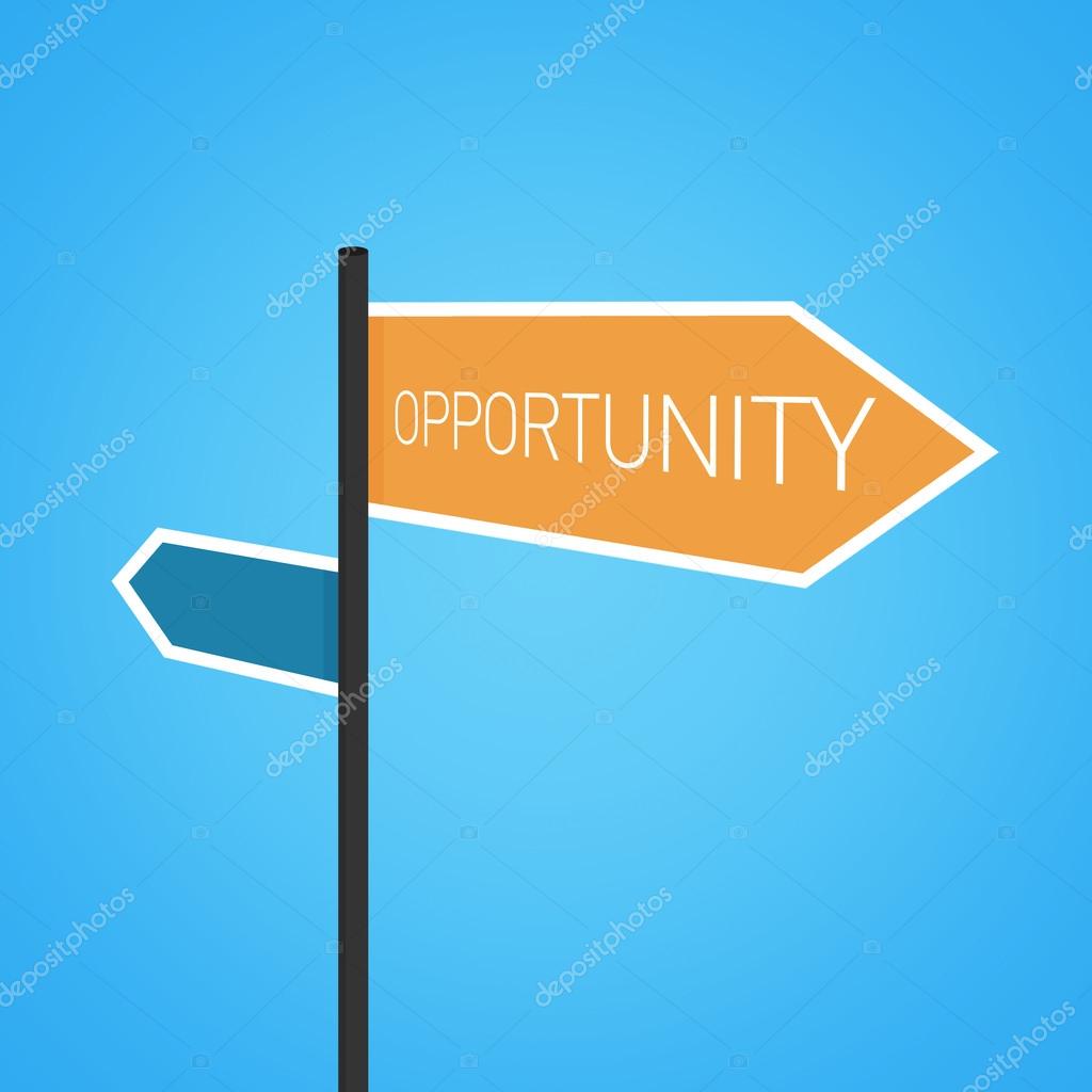 Opportunity orange road sign Stock Photo by ©ibreakstock 102904714