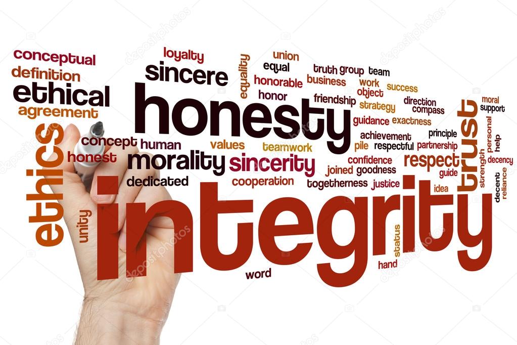 Integrity word cloud Stock Photo by ©ibreakstock 105194002