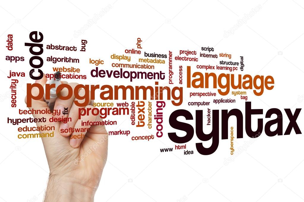 Syntax word cloud Stock Photo by ©ibreakstock 105198572