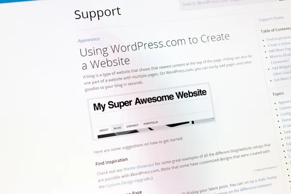 Wordpress website on a computer screen – Stock Editorial Photo ...