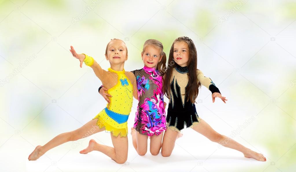 Group of children acrobats Stock Photo by ©lotosfoto1 59916203