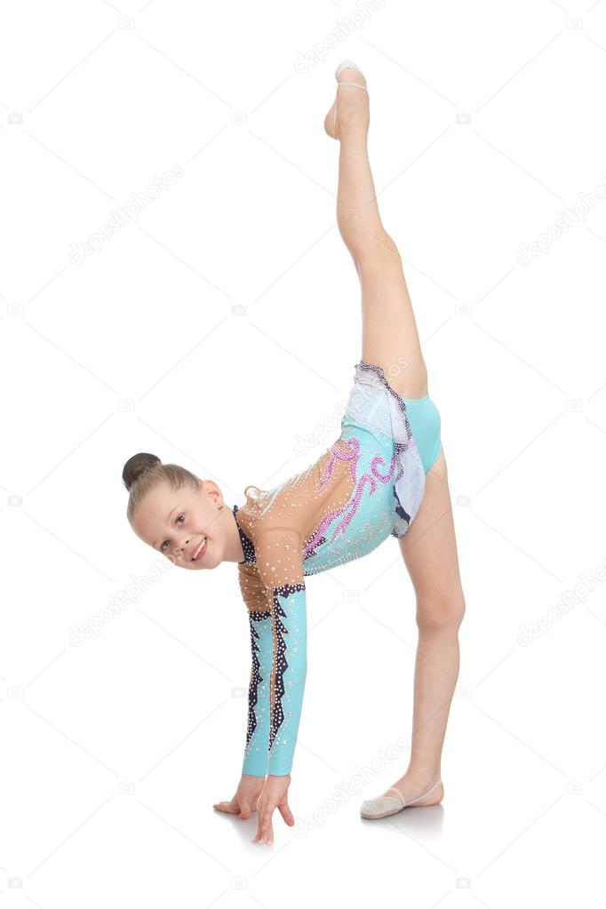 Girl doing the splits — Stock Photo © lotosfoto1 #81227506