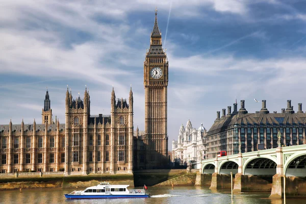 Big Ben with bridge in London, England - Stock Image - Everypixel