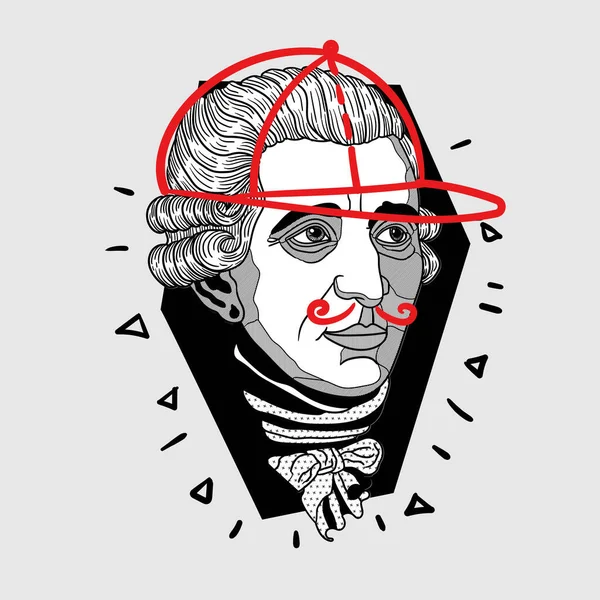 Vector Lines Classical Hand Drawn Illustration Locke Stock Vector by ...